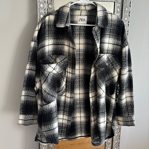 Zara | Jackets & Coats | Zara Plaid Shacket | Poshmark